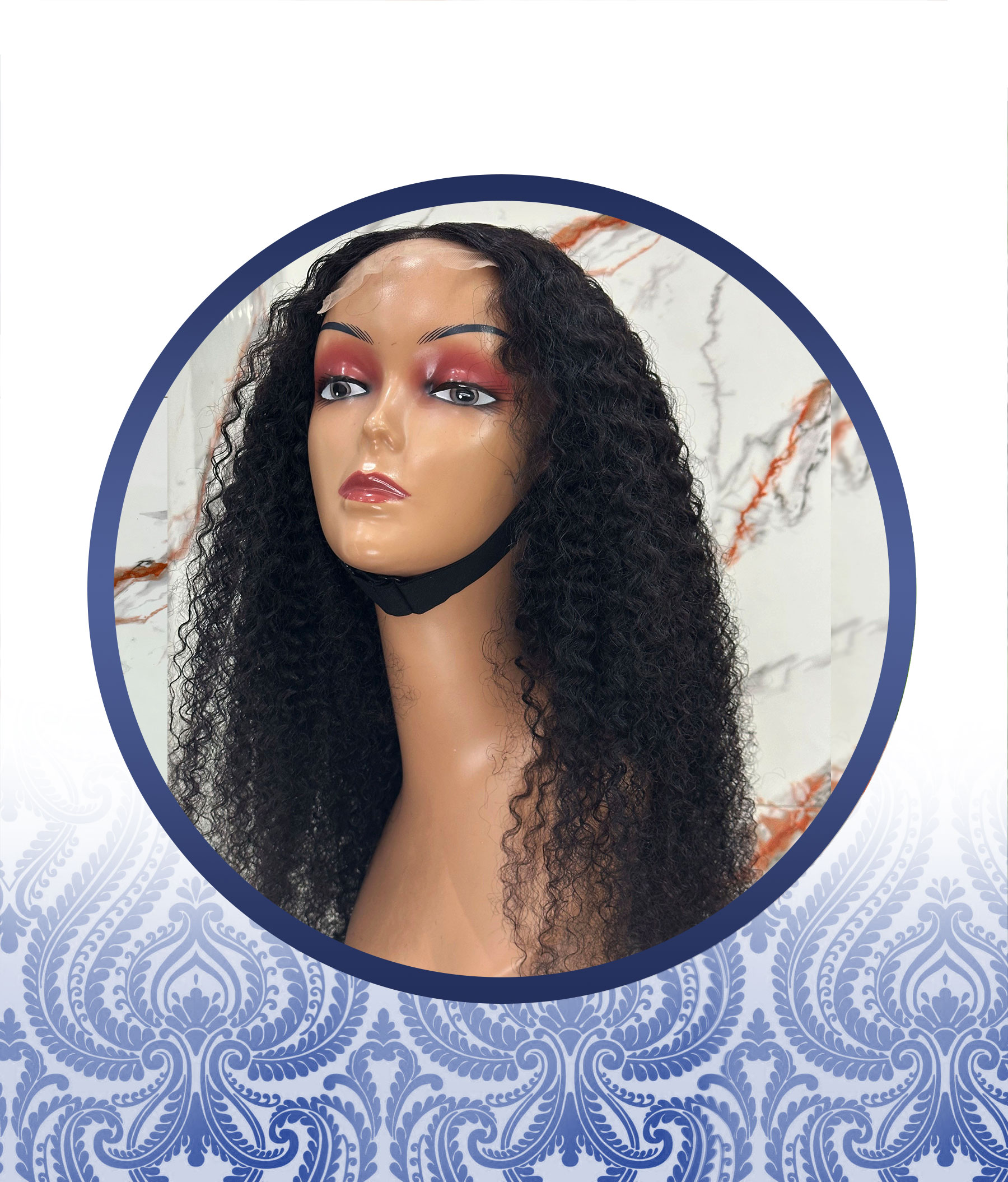 24 inch 4×4 Side-Part Ready-to-Go Glueless Kinky Wig – The Wig Factory SA