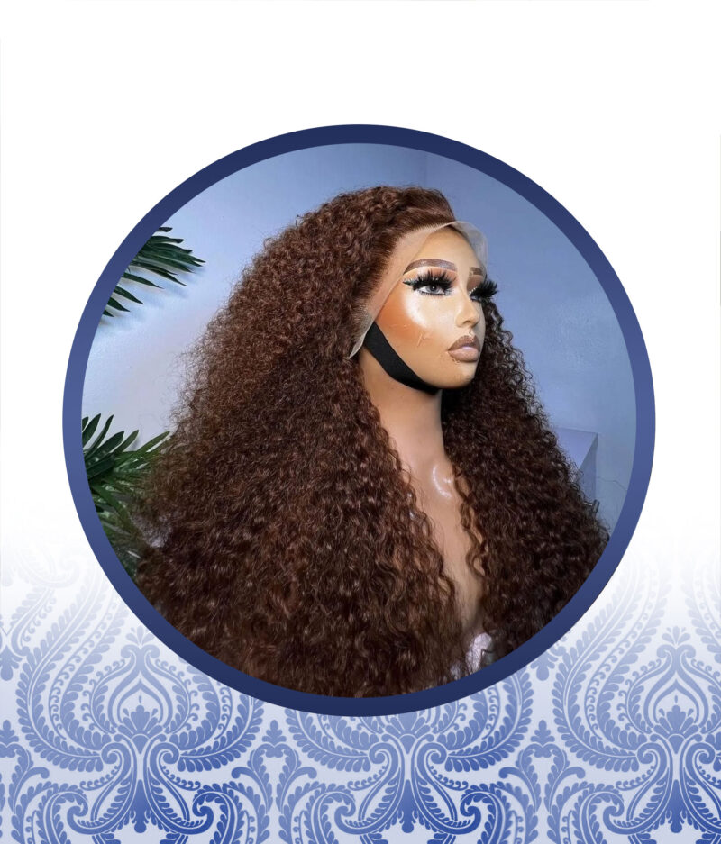 30 Inch Chocolate Brown Lace Frontal Jerry Curl Wig – The Wig Factory SA