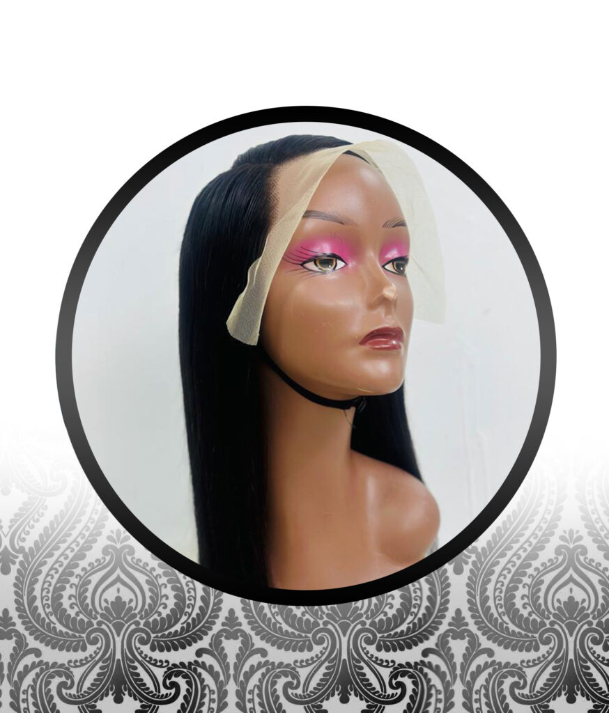 10" Human HairBlend Bone Straight Lace Frontal Wig - The Wig Factory ...